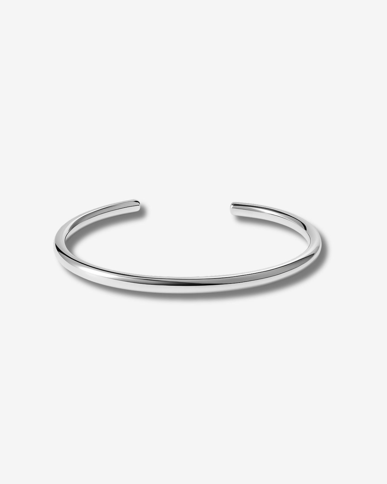 Silver bracelet men | Plain Round Cuff Bracelet | Mila silver – Mila Silver